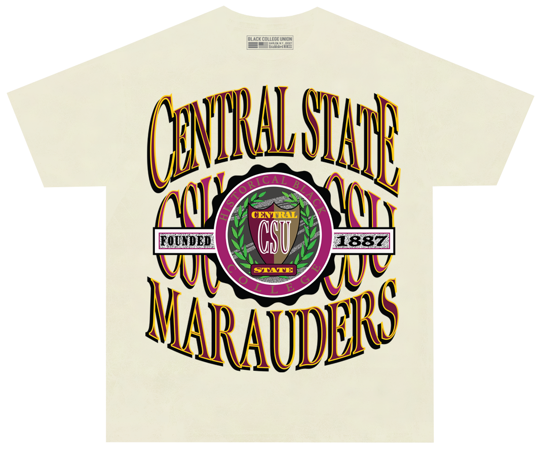 Central State Retro 90s Crest T-Shirt [CSU] – Black College Union
