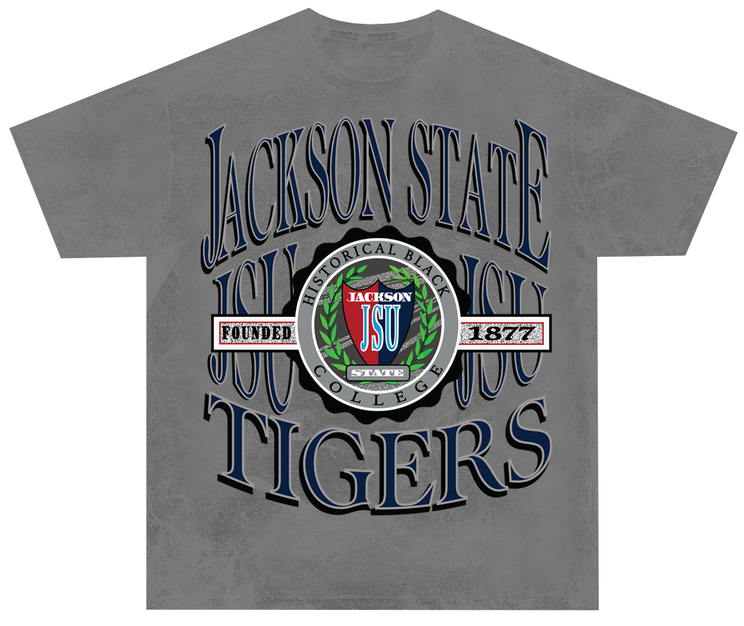 Jackson State Retro 90s Crest T-Shirt [JSU] – Black College Union