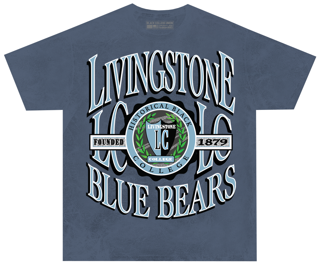 Livingstone Retro 90s Crest T-Shirt [LC] – Black College Union