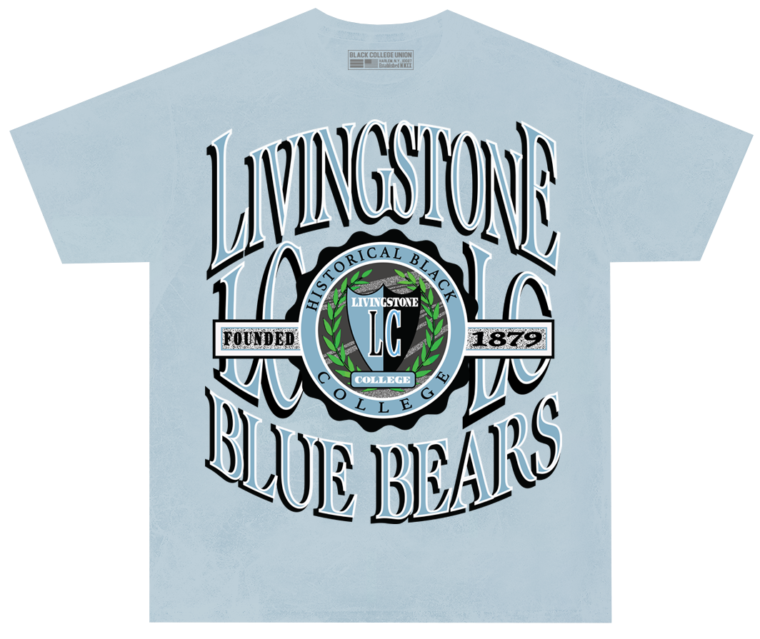 Livingstone Retro 90s Crest T-Shirt [LC] – Black College Union