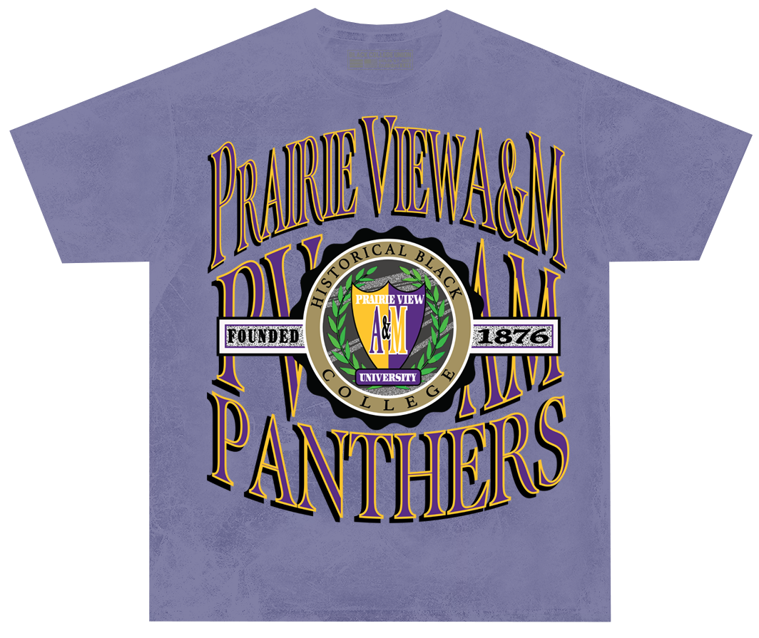 Prairie View A&M Retro 90s Crest T-Shirt [PVAMU] – Black College Union