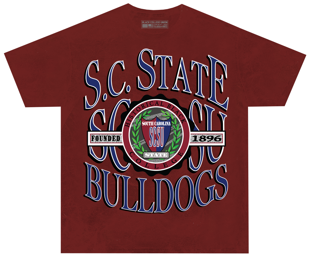 South Carolina State Retro 90s Crest T-Shirt V2 [SCSU] – Black College ...