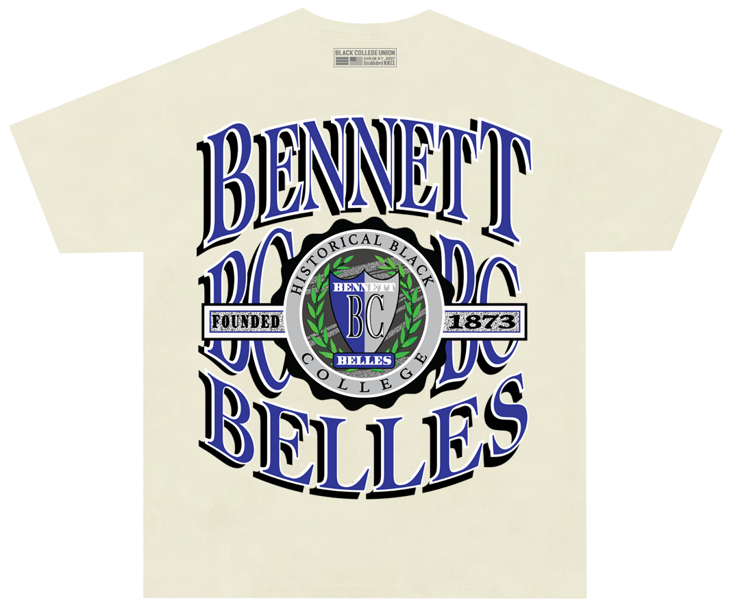 Bennett College Retro 90s Crest T-Shirt [BC] – Black College Union