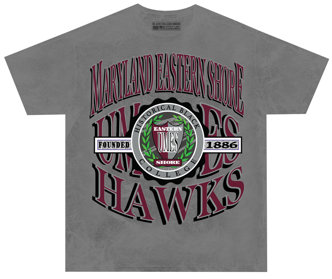 Maryland Eastern Short Retro 90s Crest T-Shirt [UMES] – Black College Union