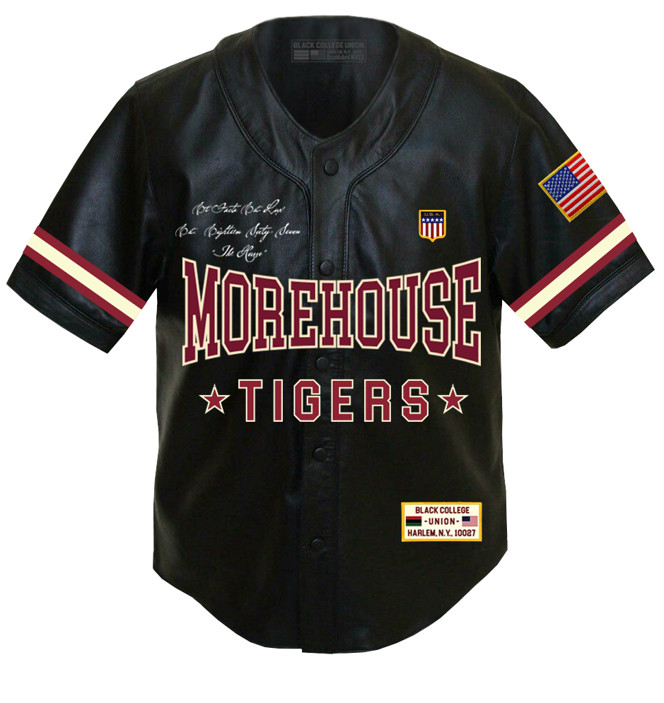 Leather Baseball Jersey - Morehouse – Black College Union