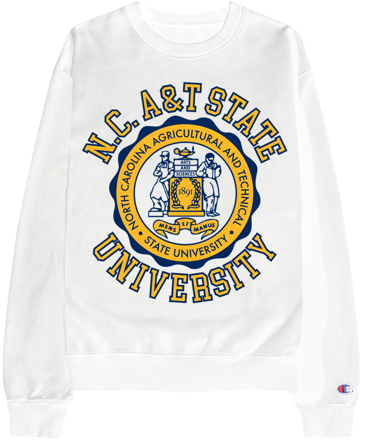 North Carolina A&T 80s Retro Crewneck - [NCAT] – Black College Union