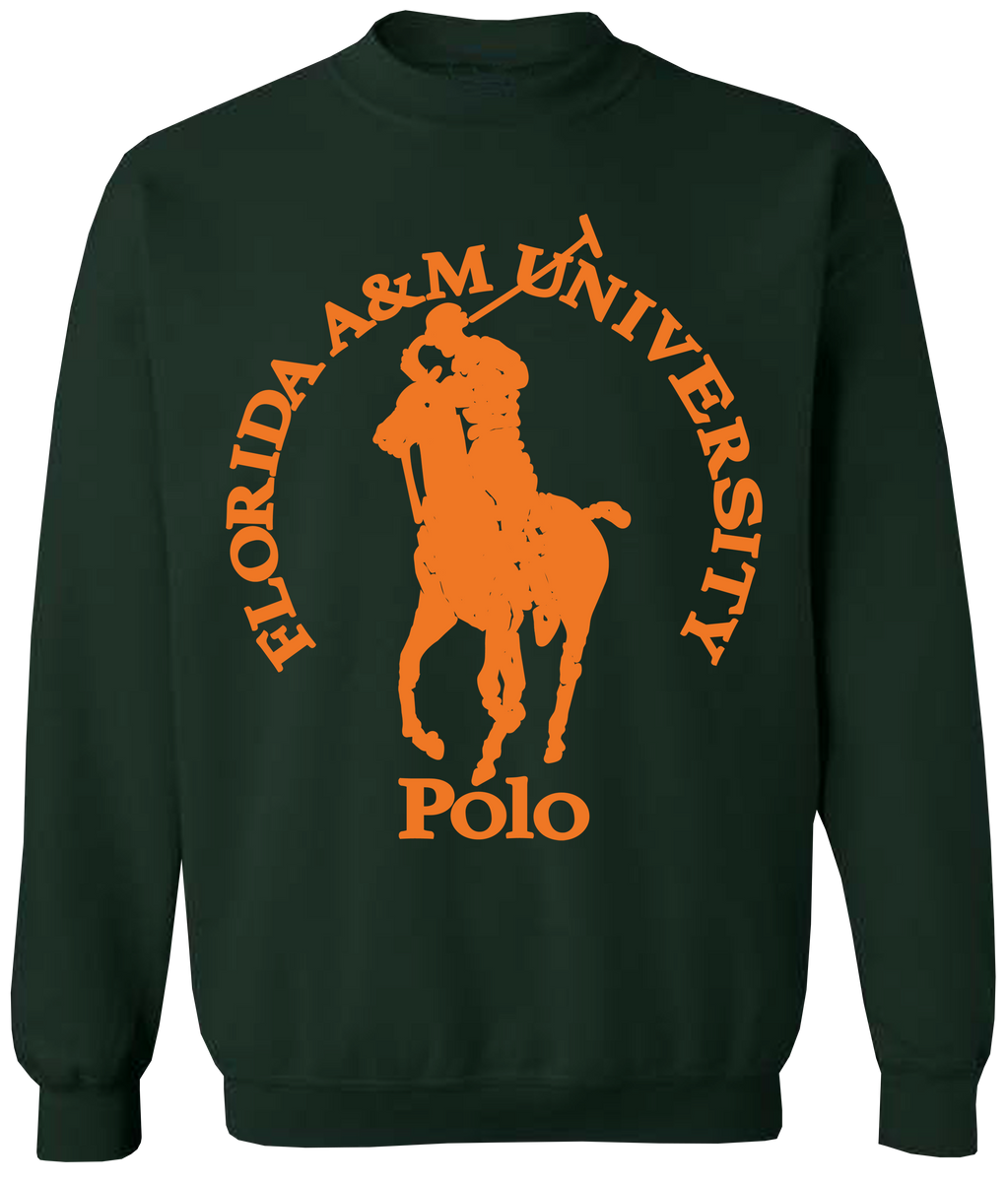 HBCU Polo Crewneck Sweatshirt - Florida A&M [FAMU] – Black College Union