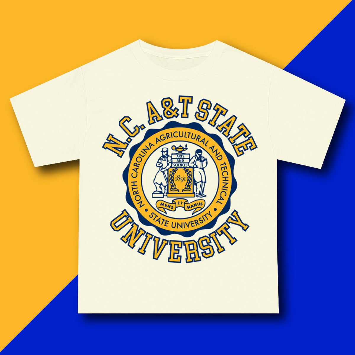 North Carolina A&T 80s Retro T-Shirt - [NCAT] – Black College Union